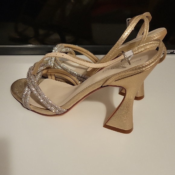 Benjamin Walk | Shoes | Benjamin Walk Metallic Strappy Heels | Poshmark